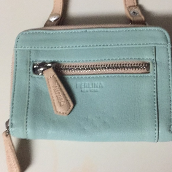 Perlina | Bags | Perlina Mint Green Wallet Crossbody | Poshmark